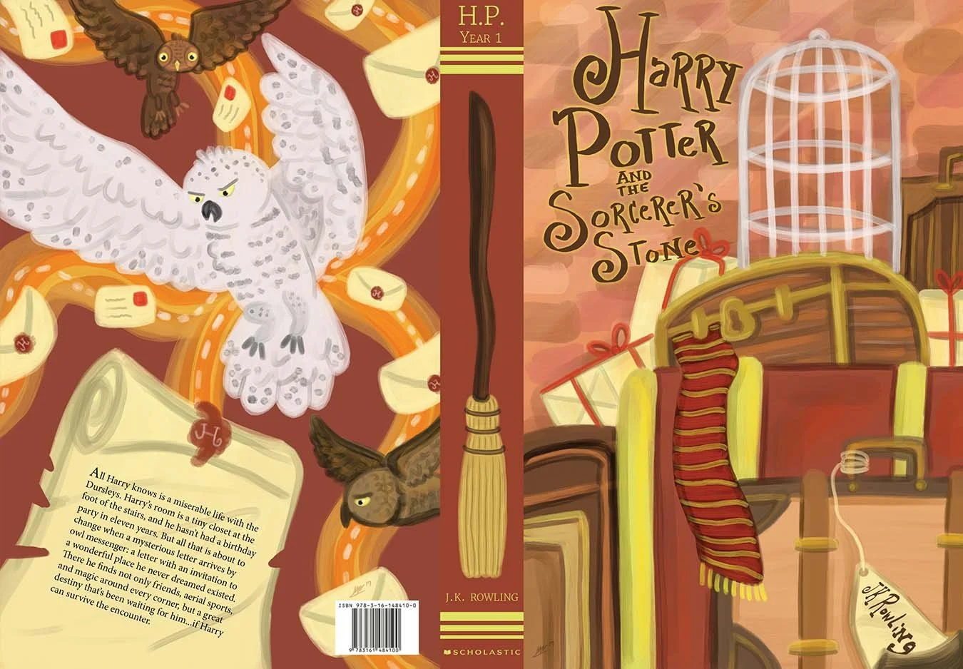 MATT SCHIAVONE —Harry Potter and the Sorcerer's Stone Book 1 Cover Design