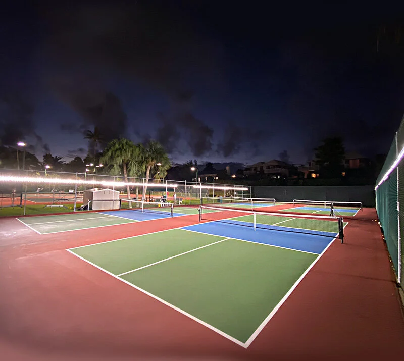 Tweener LED Court Lighting System — Fast-Dry Courts