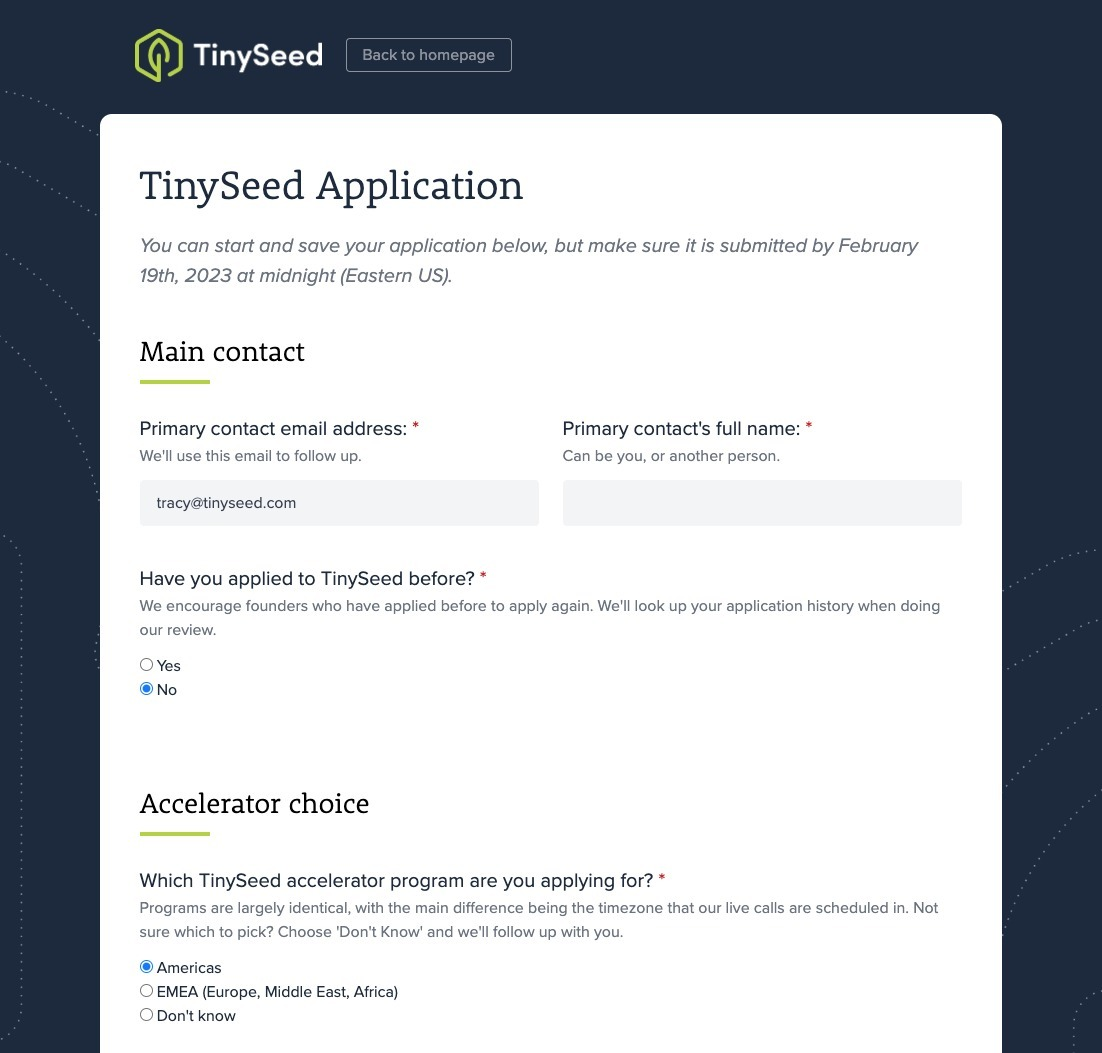 Announcements — Blog — TinySeed: The Startup Accelerator for Bootstrappers