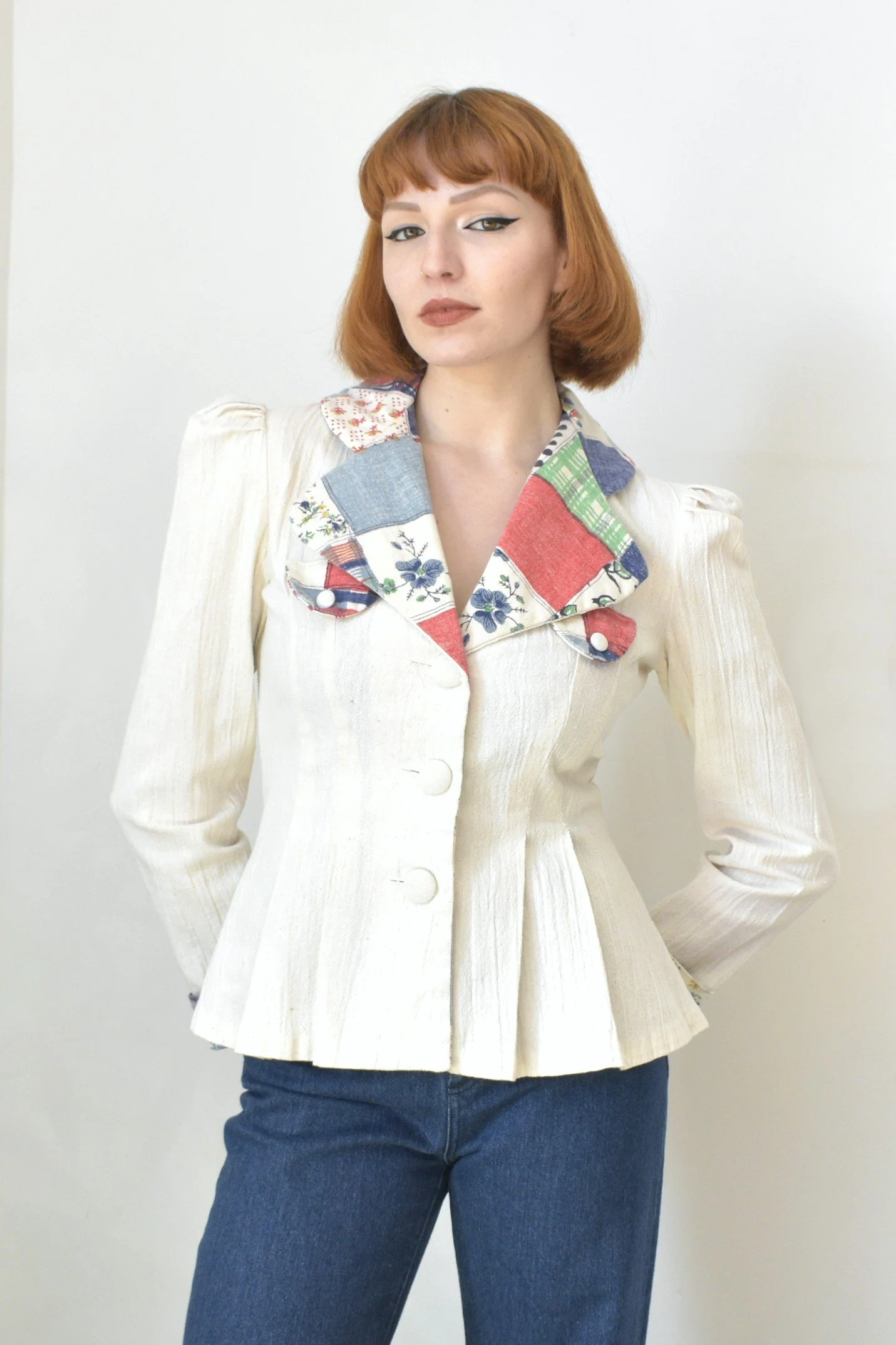 1970s One Shoulder Disco Top–medium — La Poubelle Vintage
