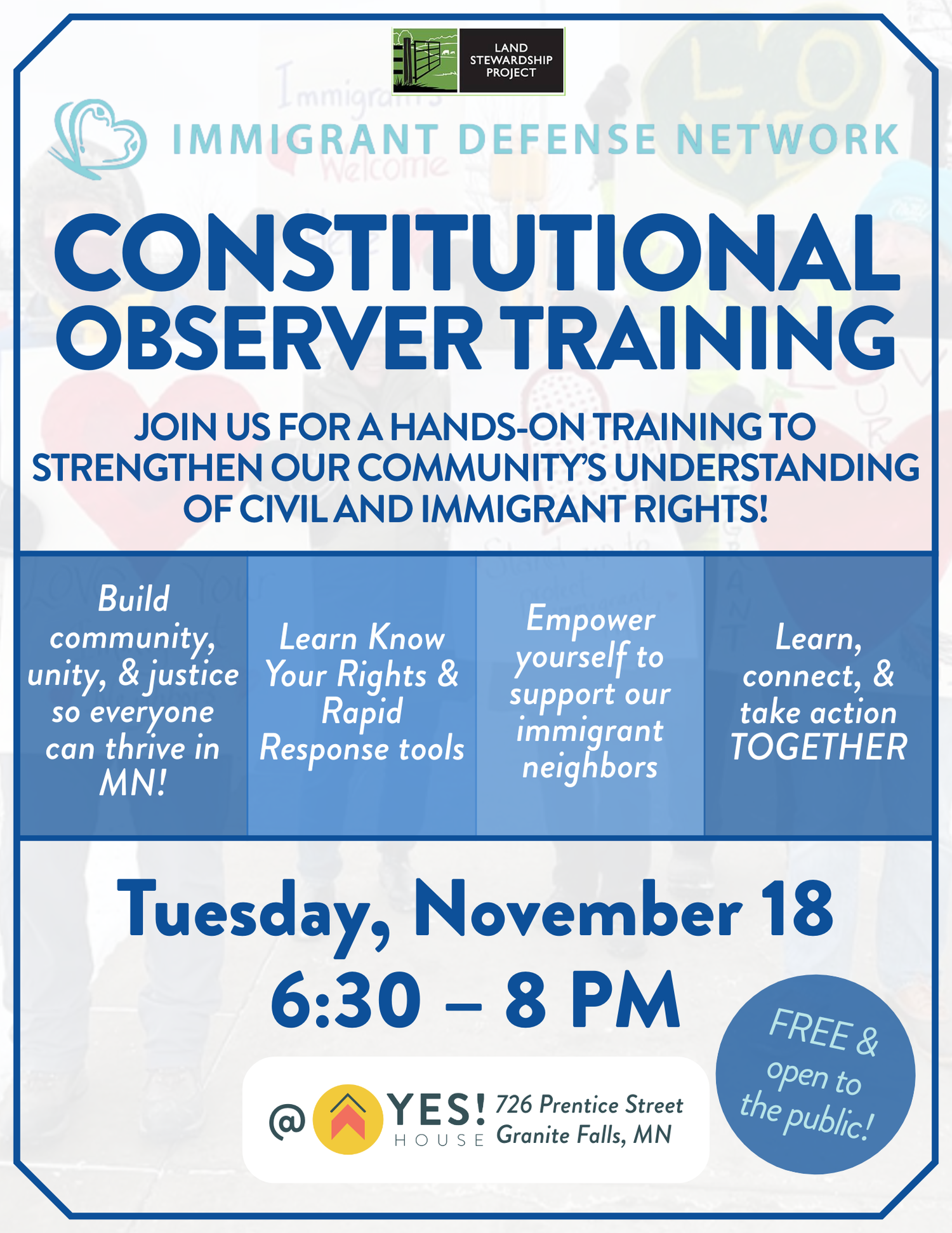 Constitutional Observer Training — The YES! House