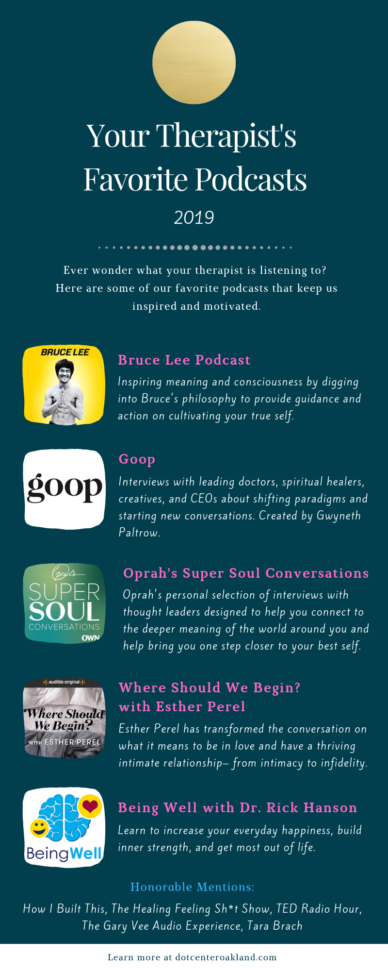 Your Therapist’s Favorite Podcasts — Downtown Oakland Therapy: DOT Center