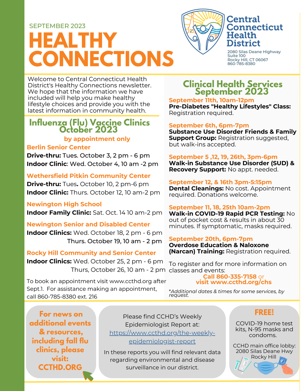 Healthy Connections Newsletter — Central Connecticut Health District