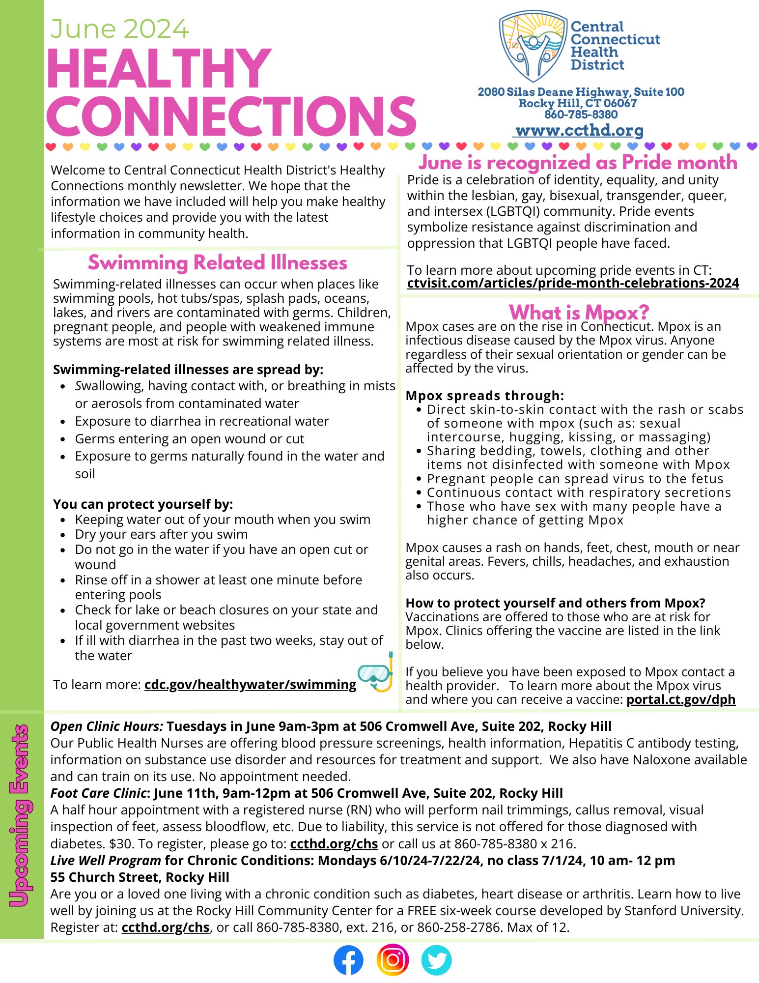 Healthy Connections Newsletter — Central Connecticut Health District