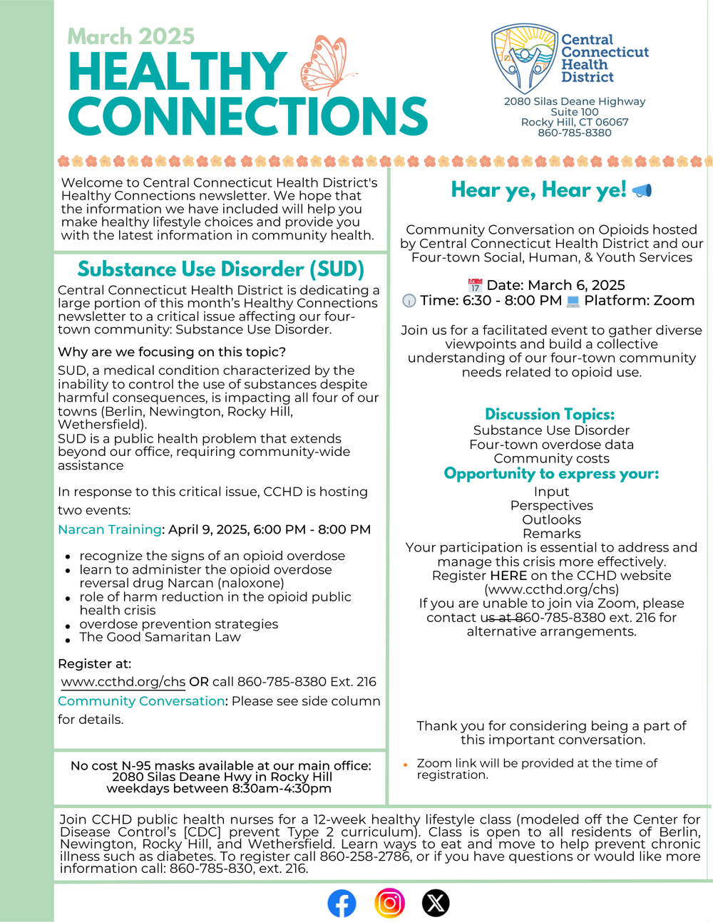 Healthy Connections Newsletter — Central Connecticut Health District