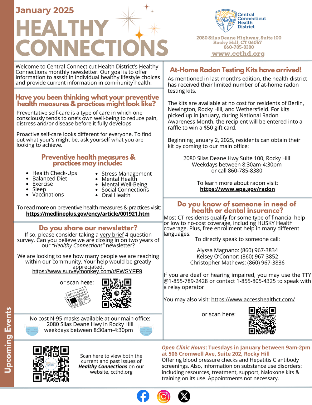 Healthy Connections Newsletter — Central Connecticut Health District