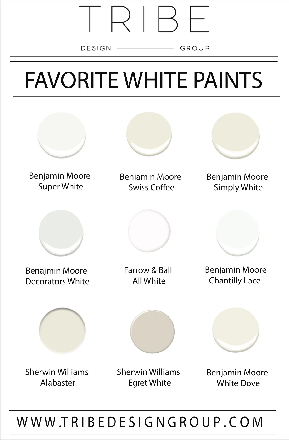 TRIBE FAVES: WHITE PAINT — Tribe Design Group - Austin, Texas Interior ...