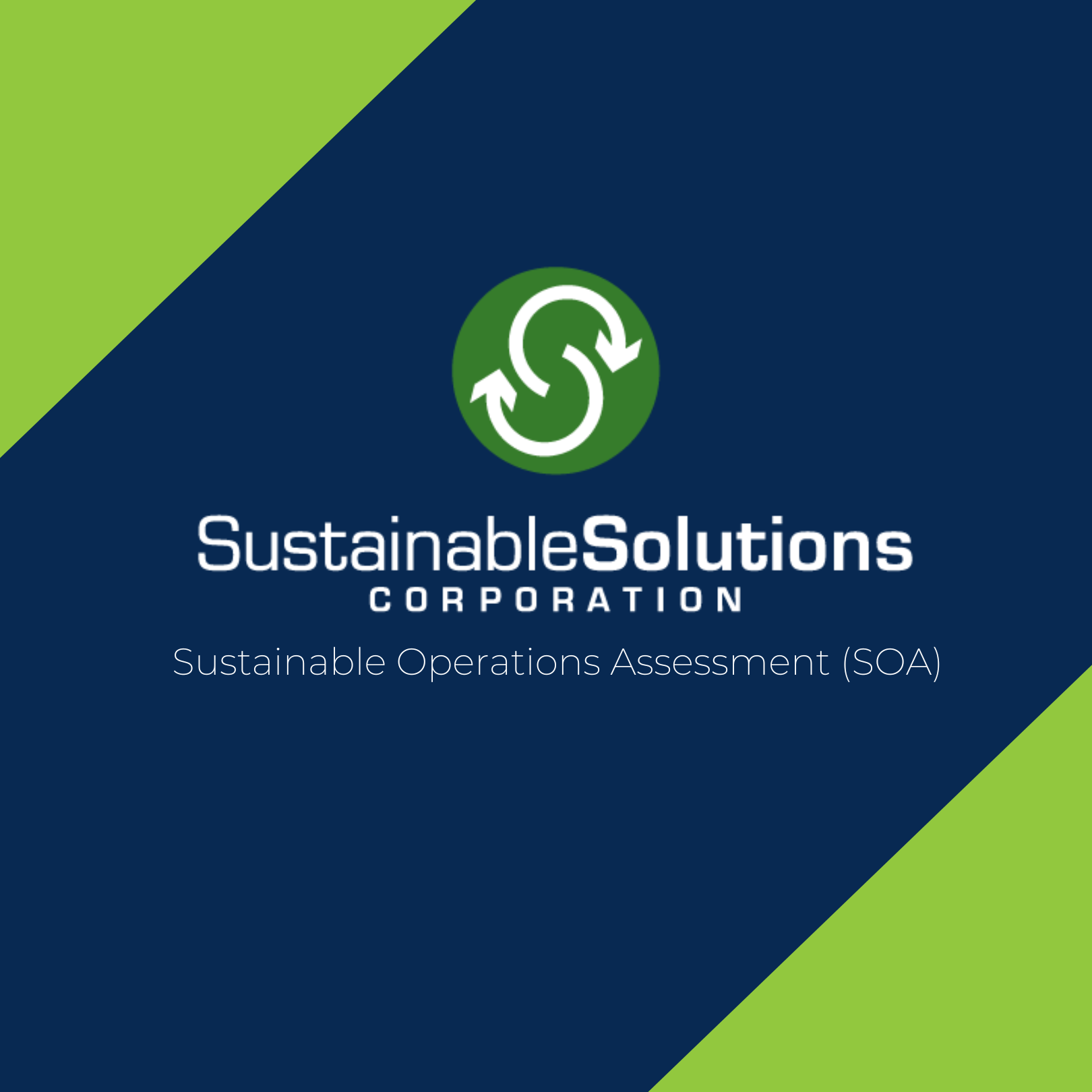 Sustainable Operations Assessment — Sustainable Solutions Corporation