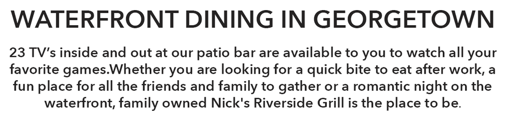 Nick's Riverside Grill