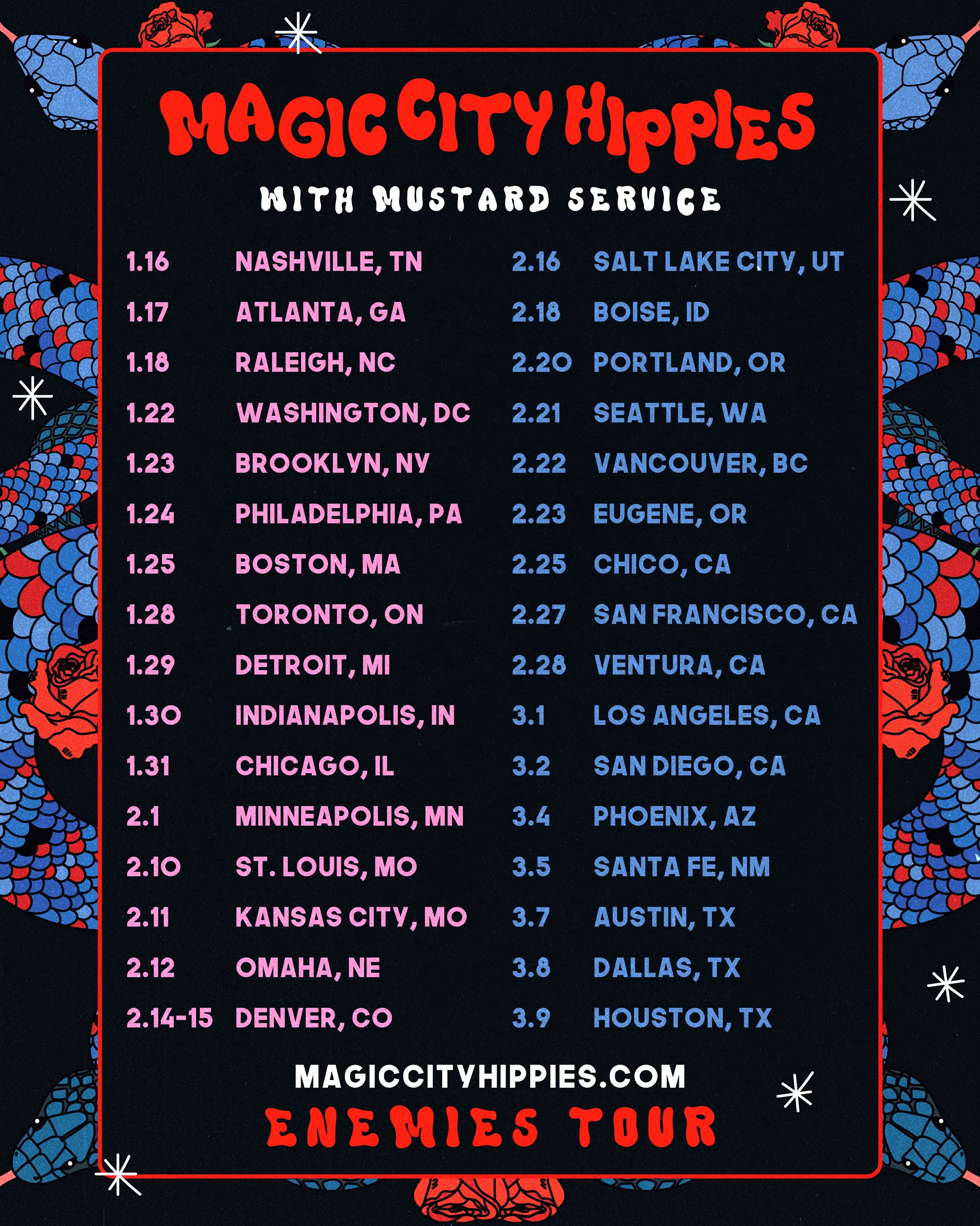 Tour Dates — Magic City Hippies