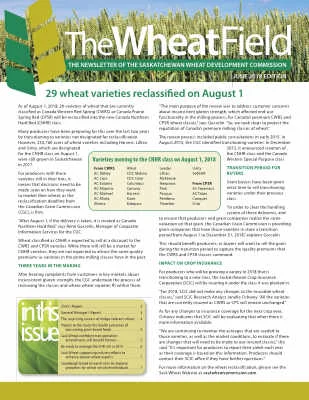 Sask Wheat Newsletter Archive — Sask Wheat Development Commission