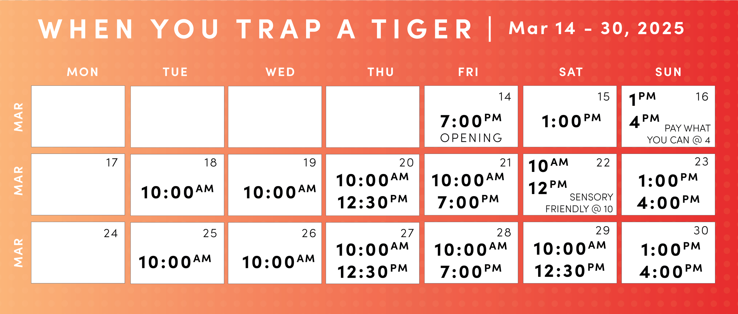 WHEN YOU TRAP A TIGER (Mar 14-30) — Theater Mu
