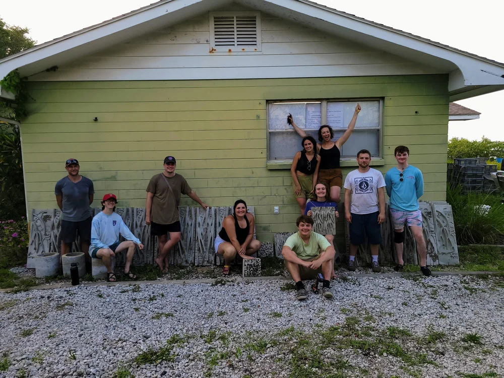 Update: Students Get Hands-On Experience Building Mangrove Reef Walls ...