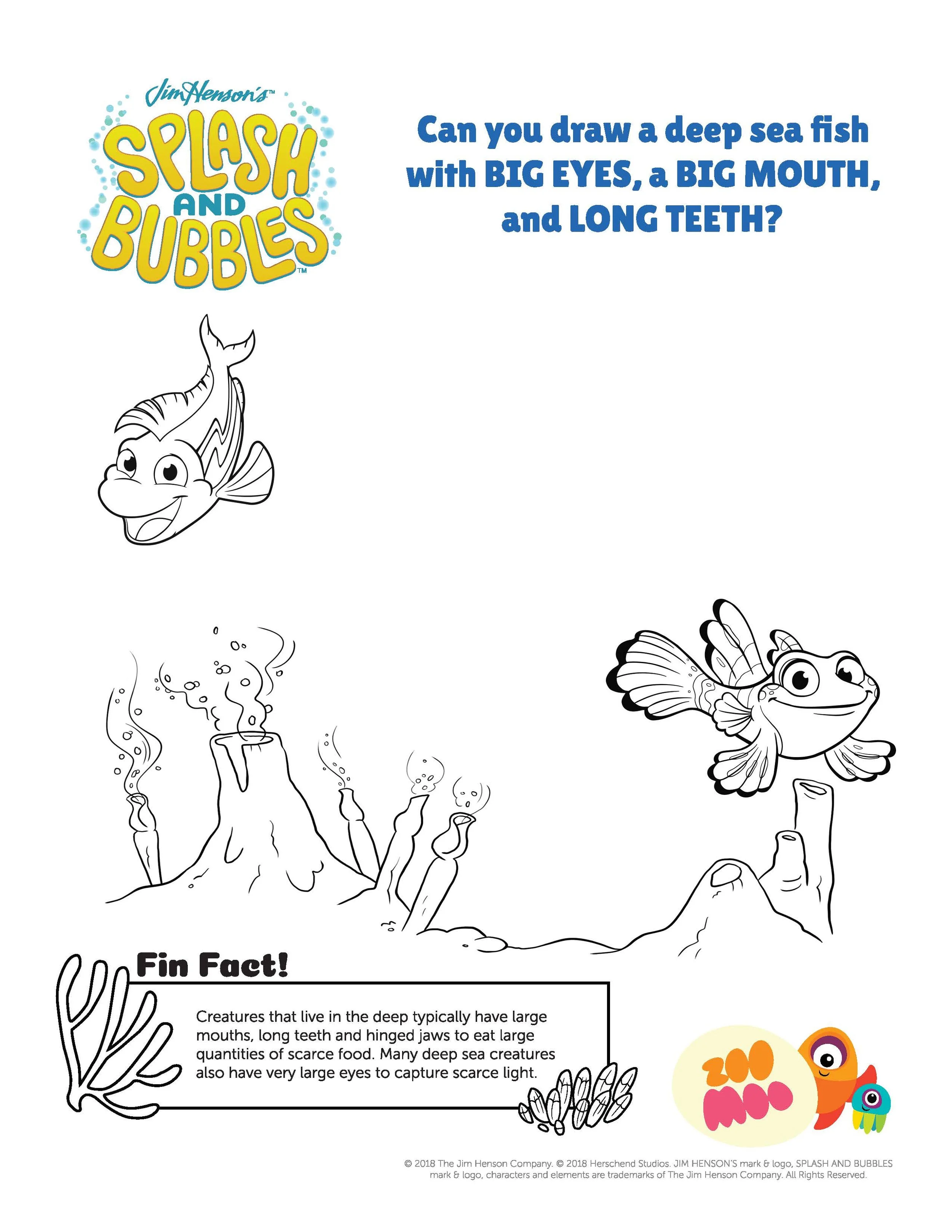 Splash and Bubbles Colouring - 2 — ZooMoo