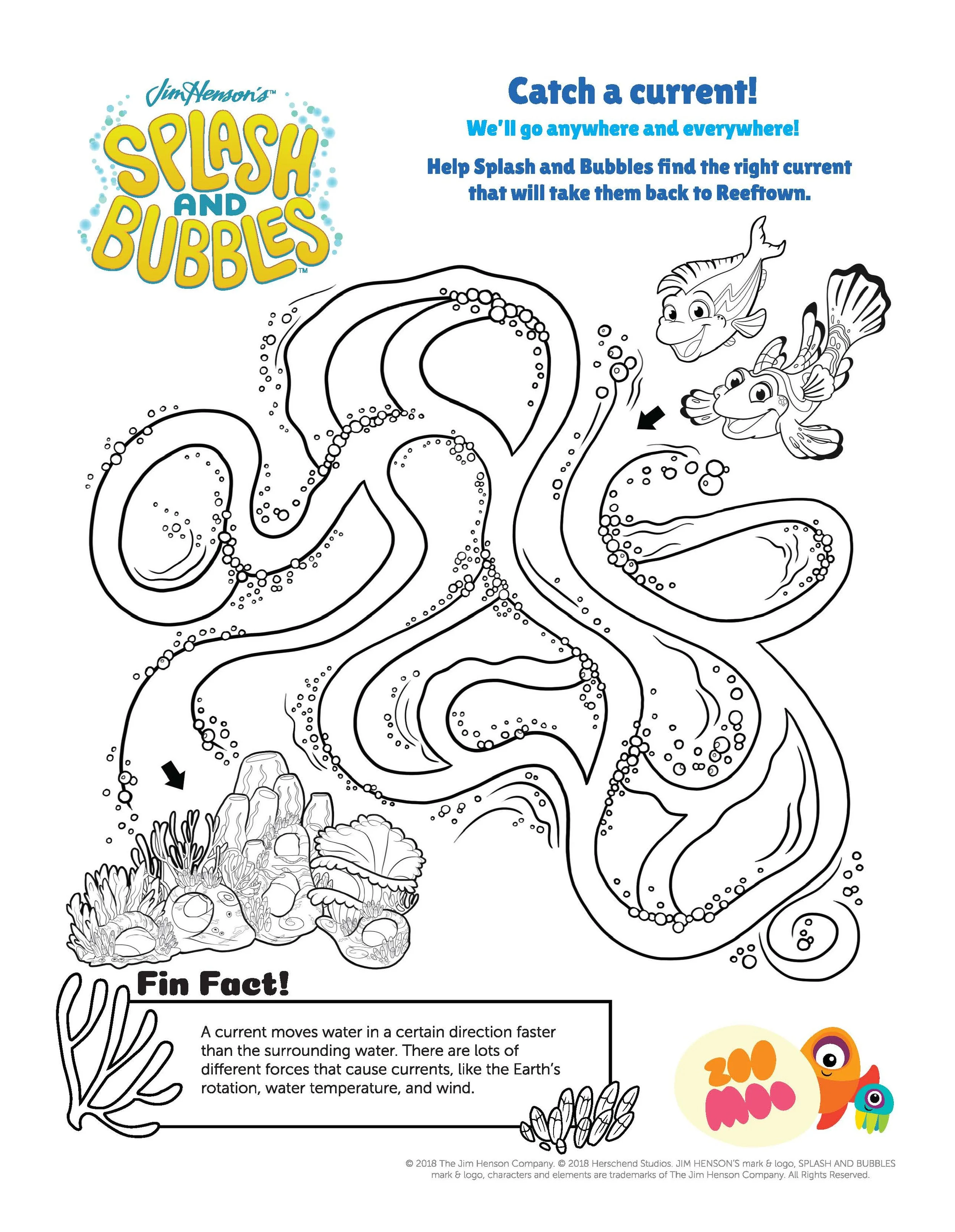 Splash and Bubbles Colouring - 5 — ZooMoo