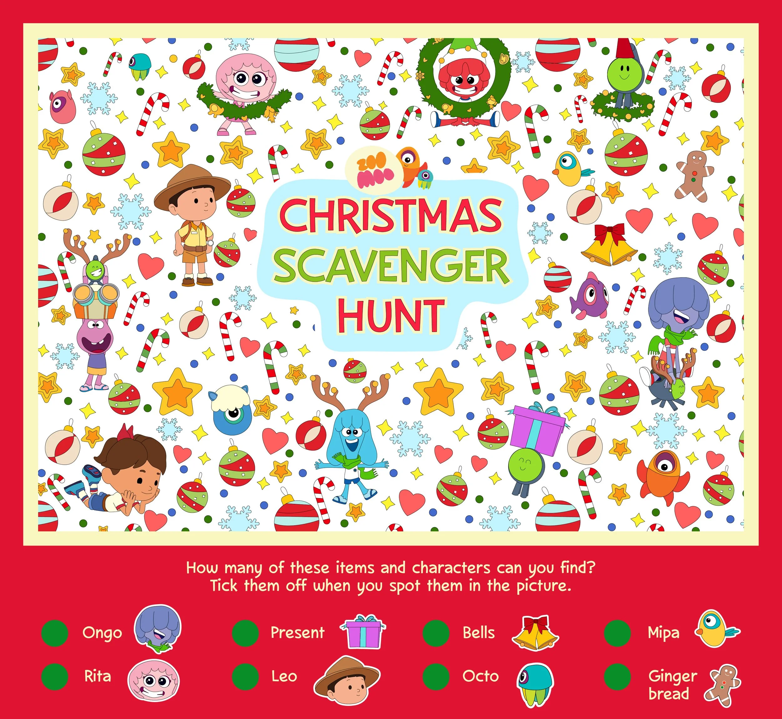 ZooMoo Christmas Scavenger Hunt — ZooMoo