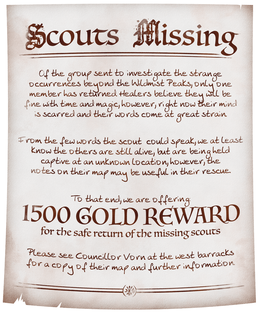 Scouts Missing [A Collaboration With Maps And Mimics] — Of Metal And Magic