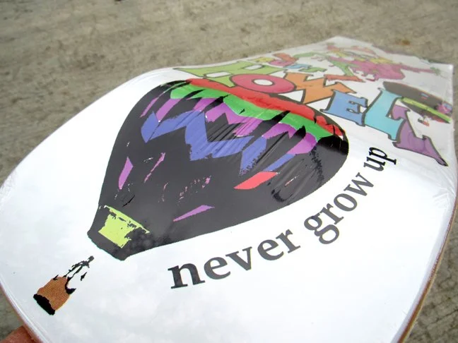 RUSS HOWELL never grow up 8" x 31" — decomposed skateboards - freestyle ...