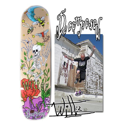 Autographed decks — decomposed skateboards - freestyle skateboards