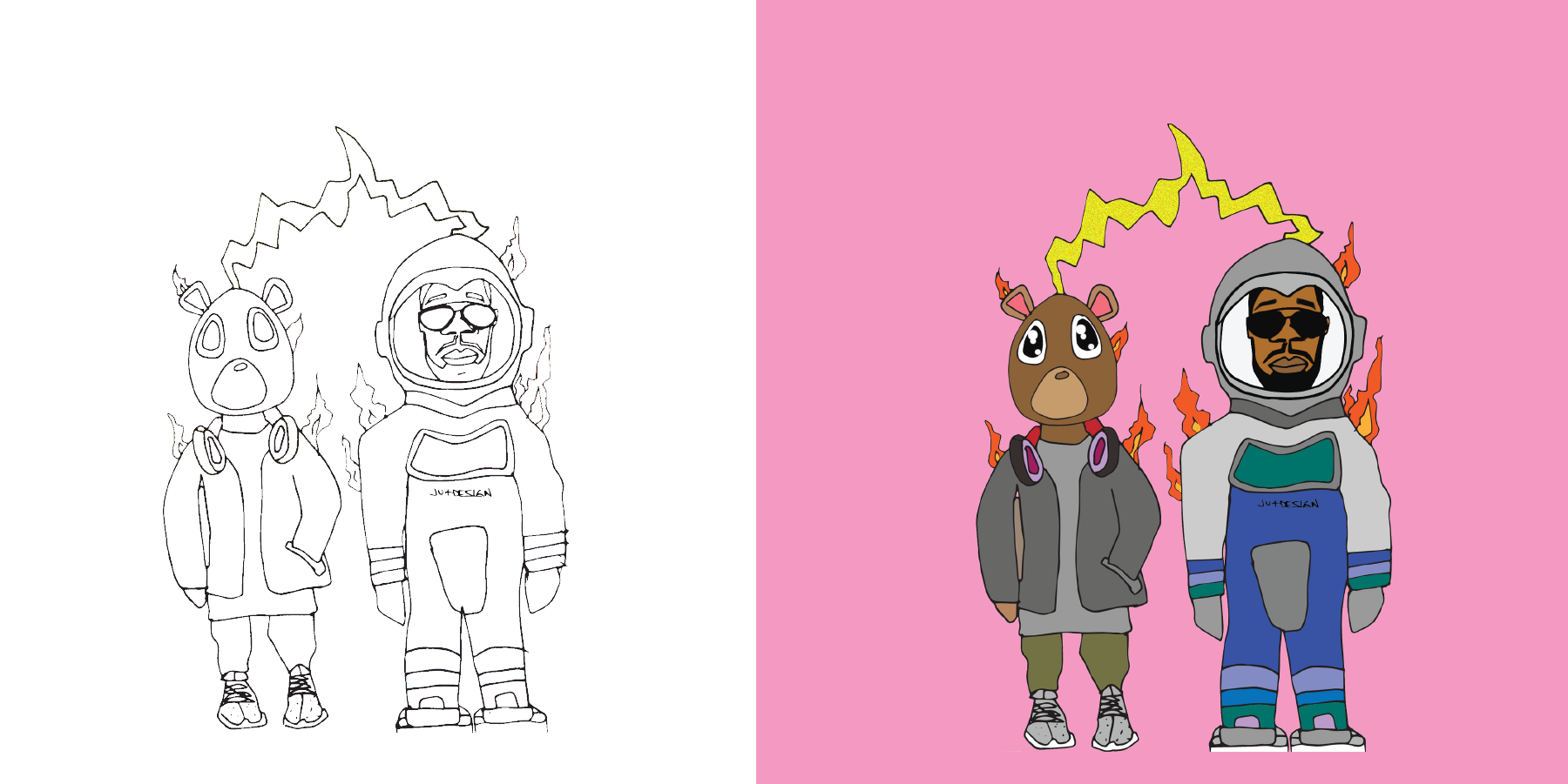 Easy Kanye West Drawing