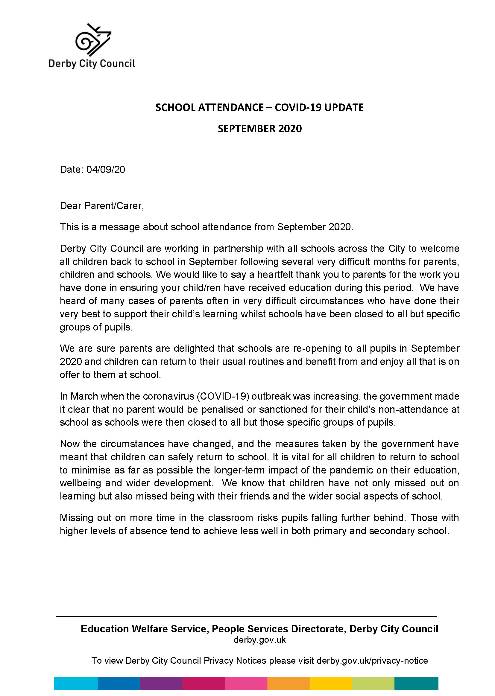 School Attendance COVID 19 Alvaston Infant And Nursery School school-attendance-covid-19-alvaston-infant-and-nursery-school
