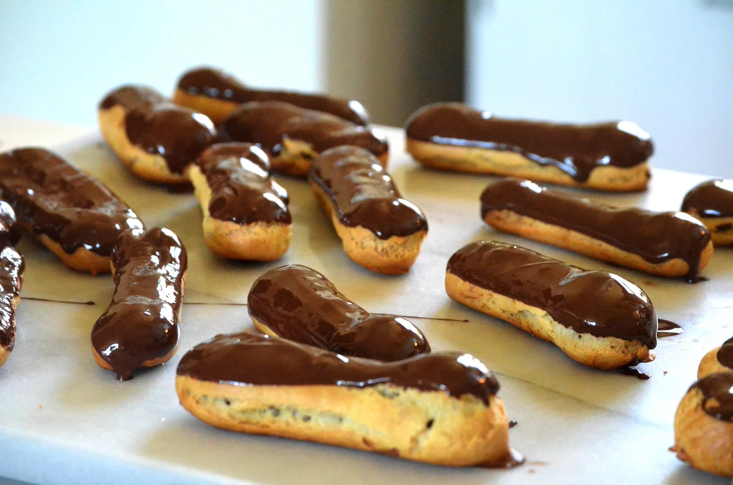 Chocolate Coconut Eclairs — Panza Baby