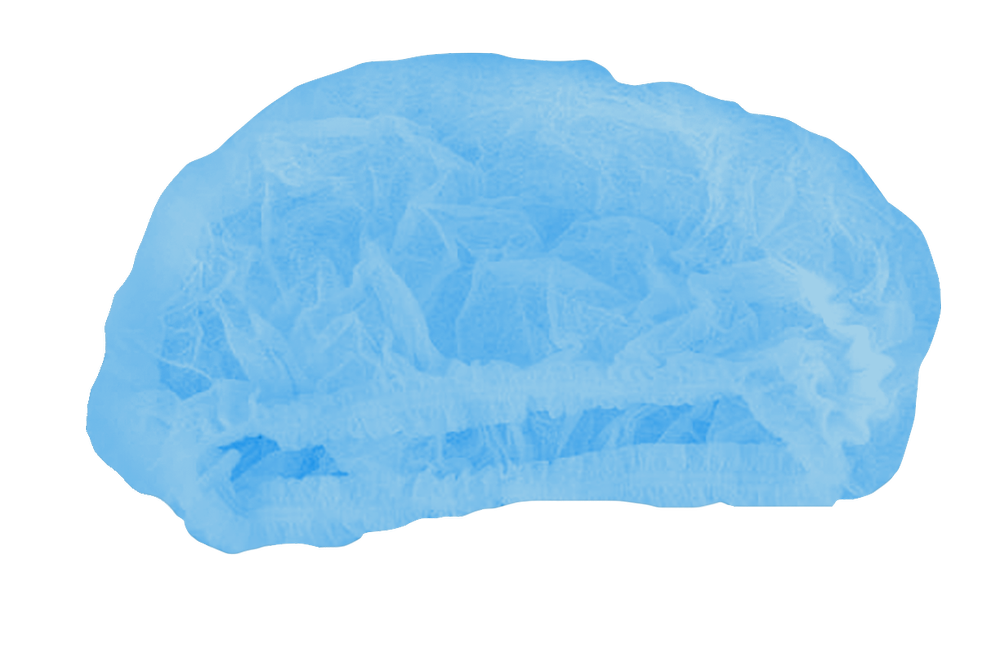 21” Blue Surehand Bouffant Caps — Bentley Safety Products