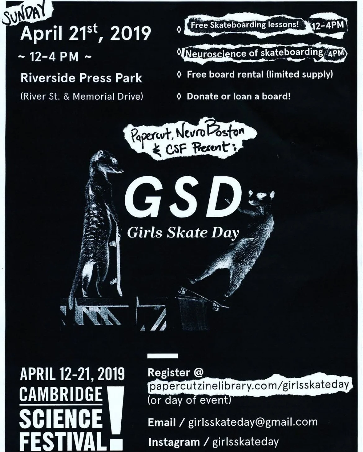 girls skate day — Papercut Zine Library