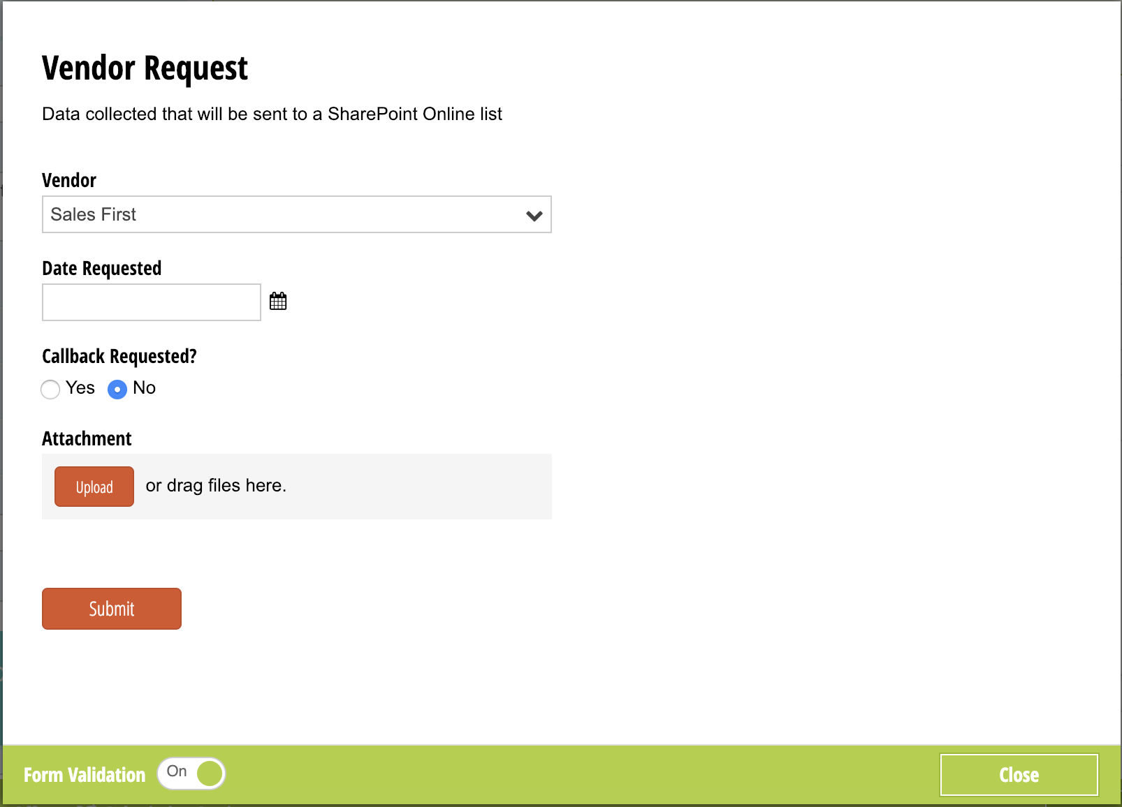 It Request Form Sharepoint