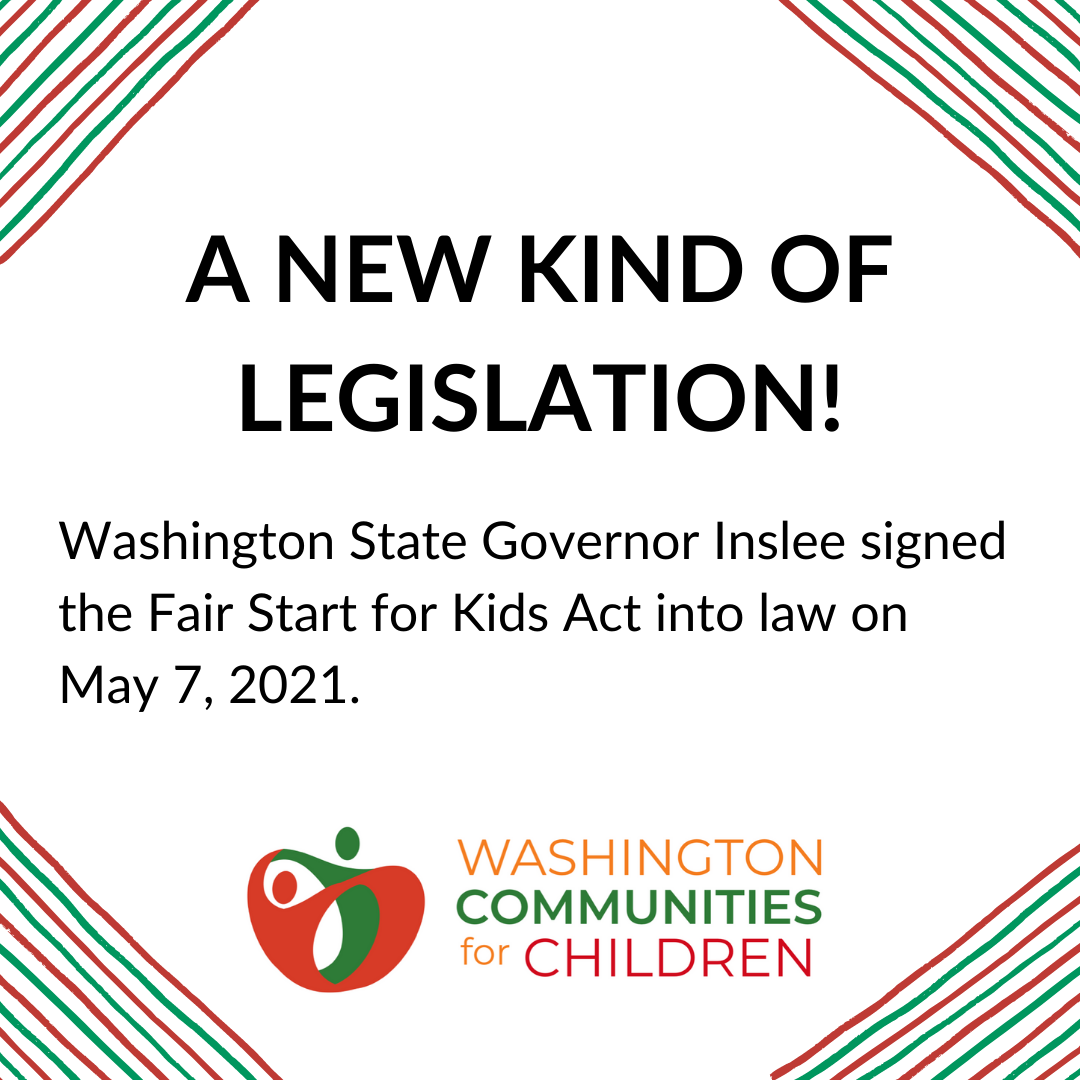 Fair Start for Kids Act Communication Toolkit — Washington Communities ...