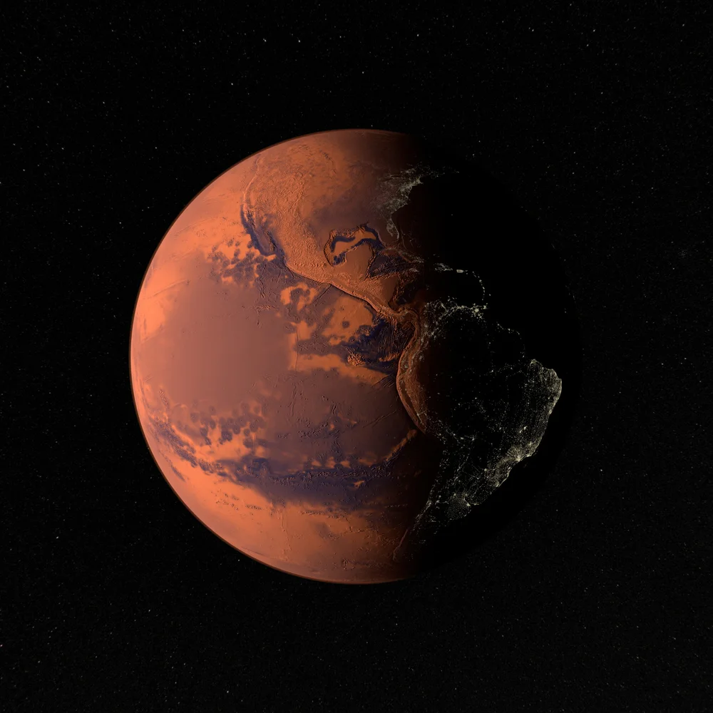 Planet Mars Of Earth