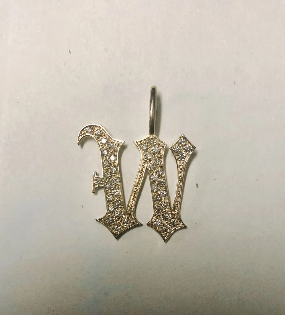 Gold Letter W