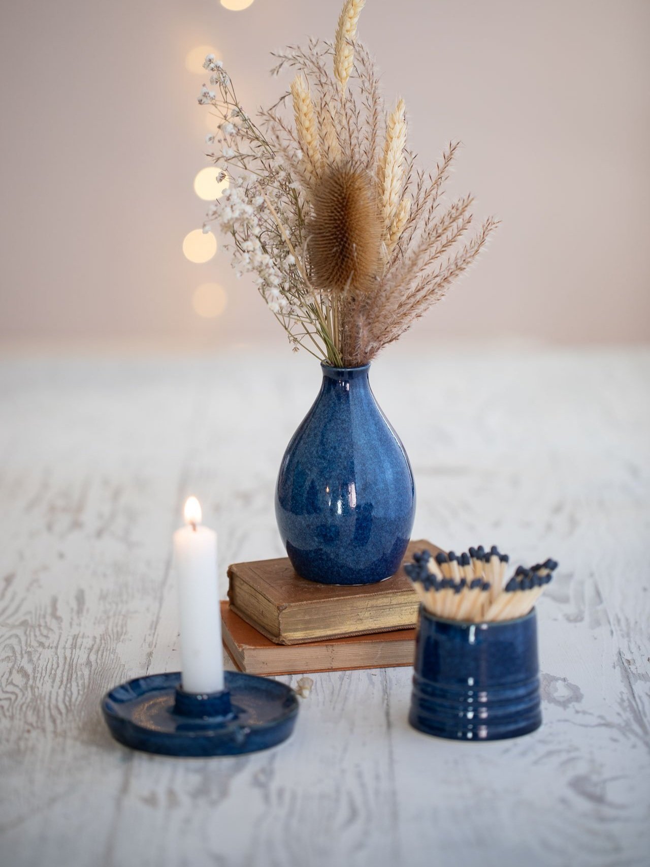 Beautiful hand-thrown ceramic vessels in porcelain clay with colours ...