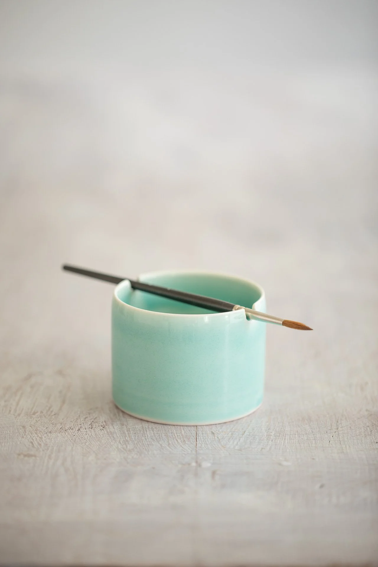 Beautiful hand-thrown ceramic vessels in porcelain clay with colours ...