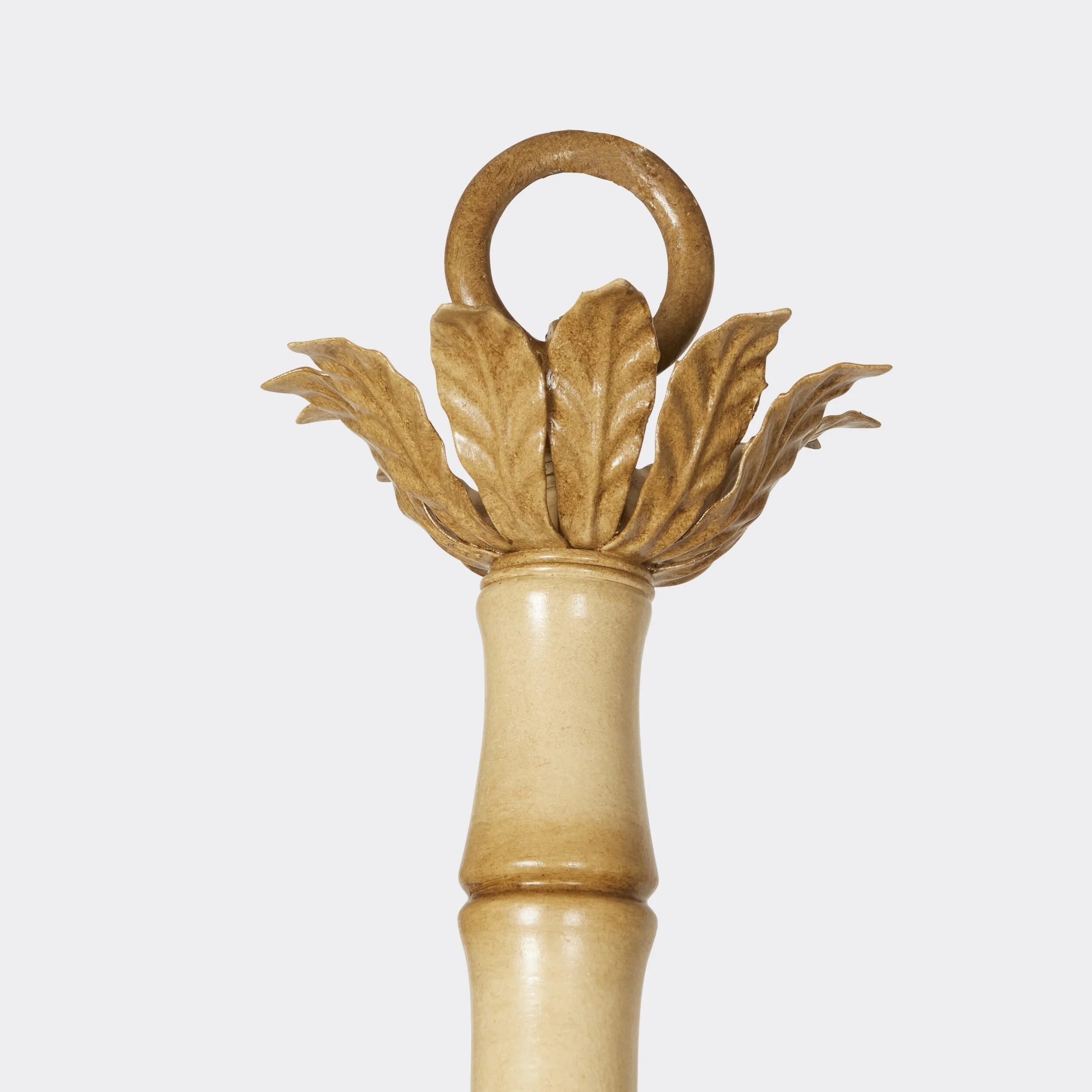 Six Light Bamboo Brûlé Chandelier — David Duncan Studio