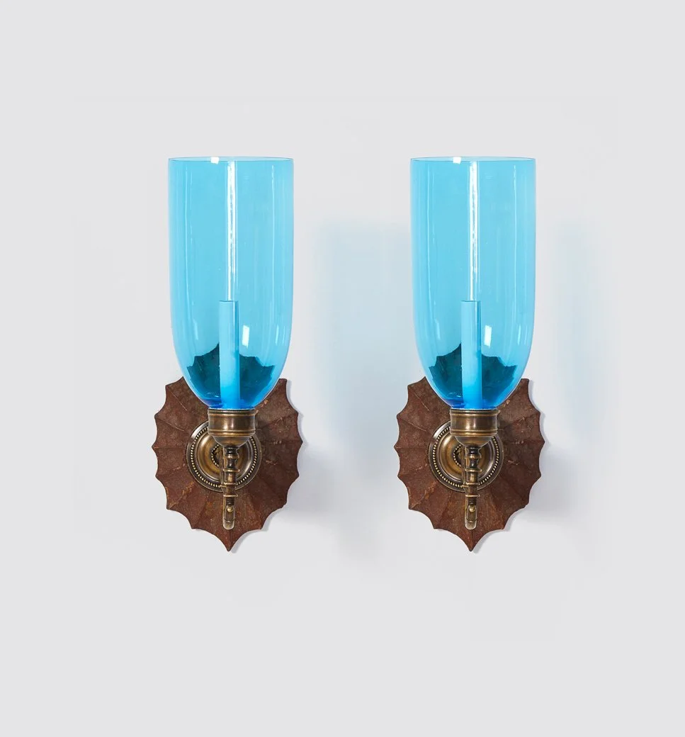 Hurricane Shade Sconces — David Duncan Studio