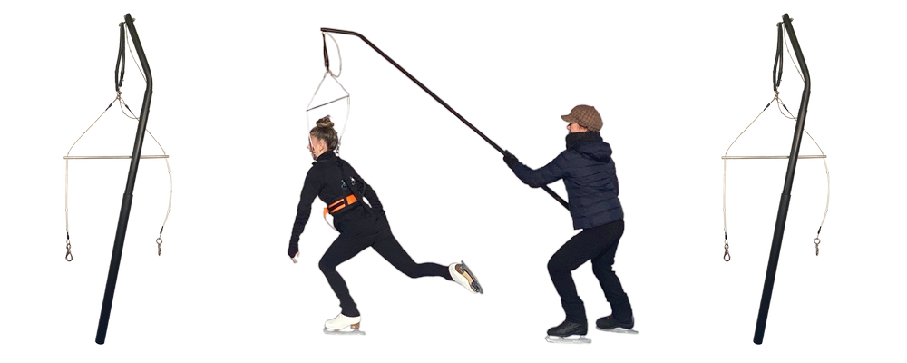 Hand held jump harness for figure skaters — Irvine Designs