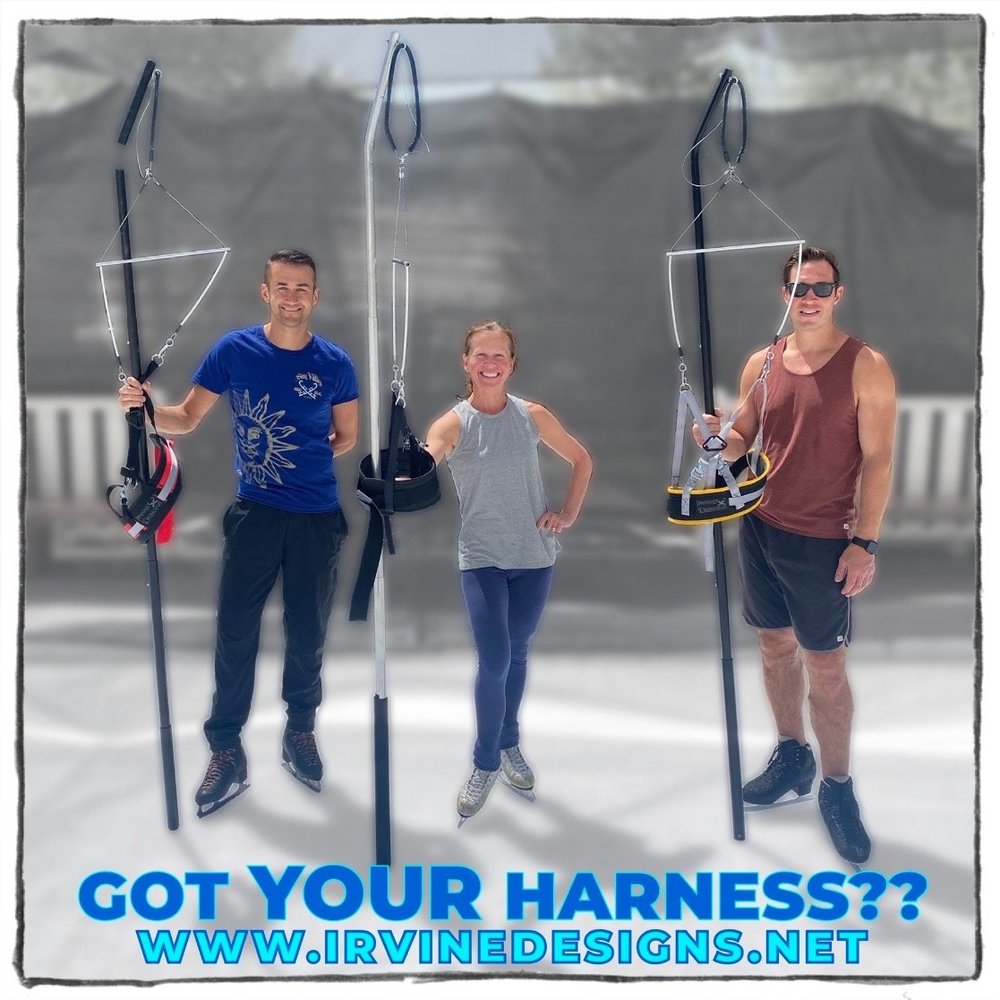 Hand held jump harness for figure skaters — Irvine Designs