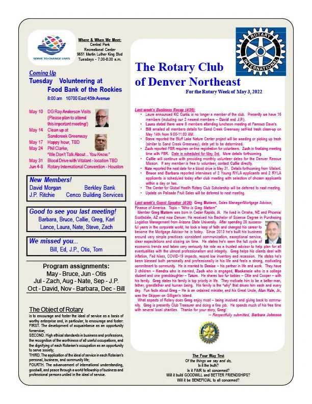 Rotary Club of Denver Northeast