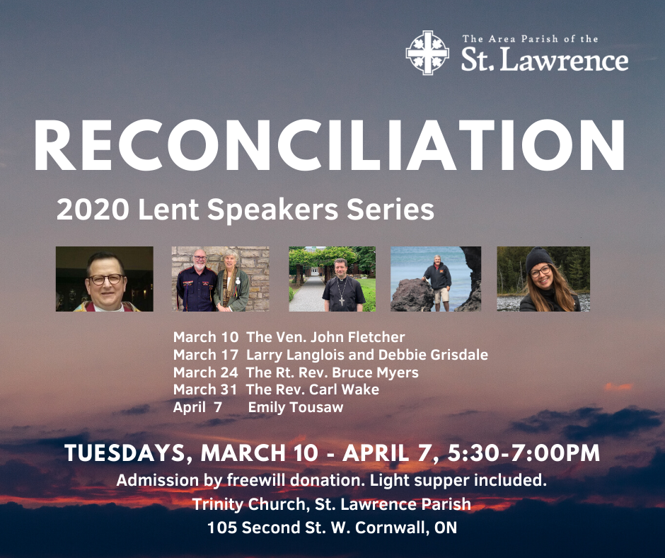 Reconciliation: 2020 lent Speakers Series — The Area Parish of the St ...
