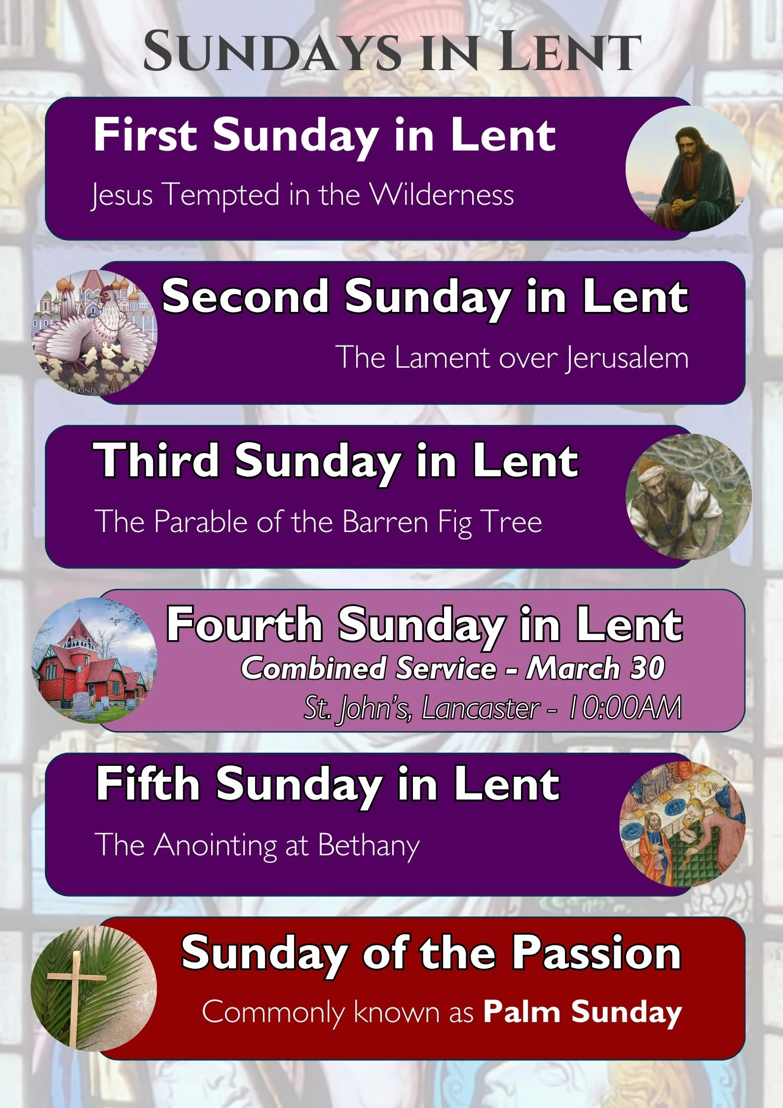 Lent and Holy Week — The Area Parish of the St. Lawrence
