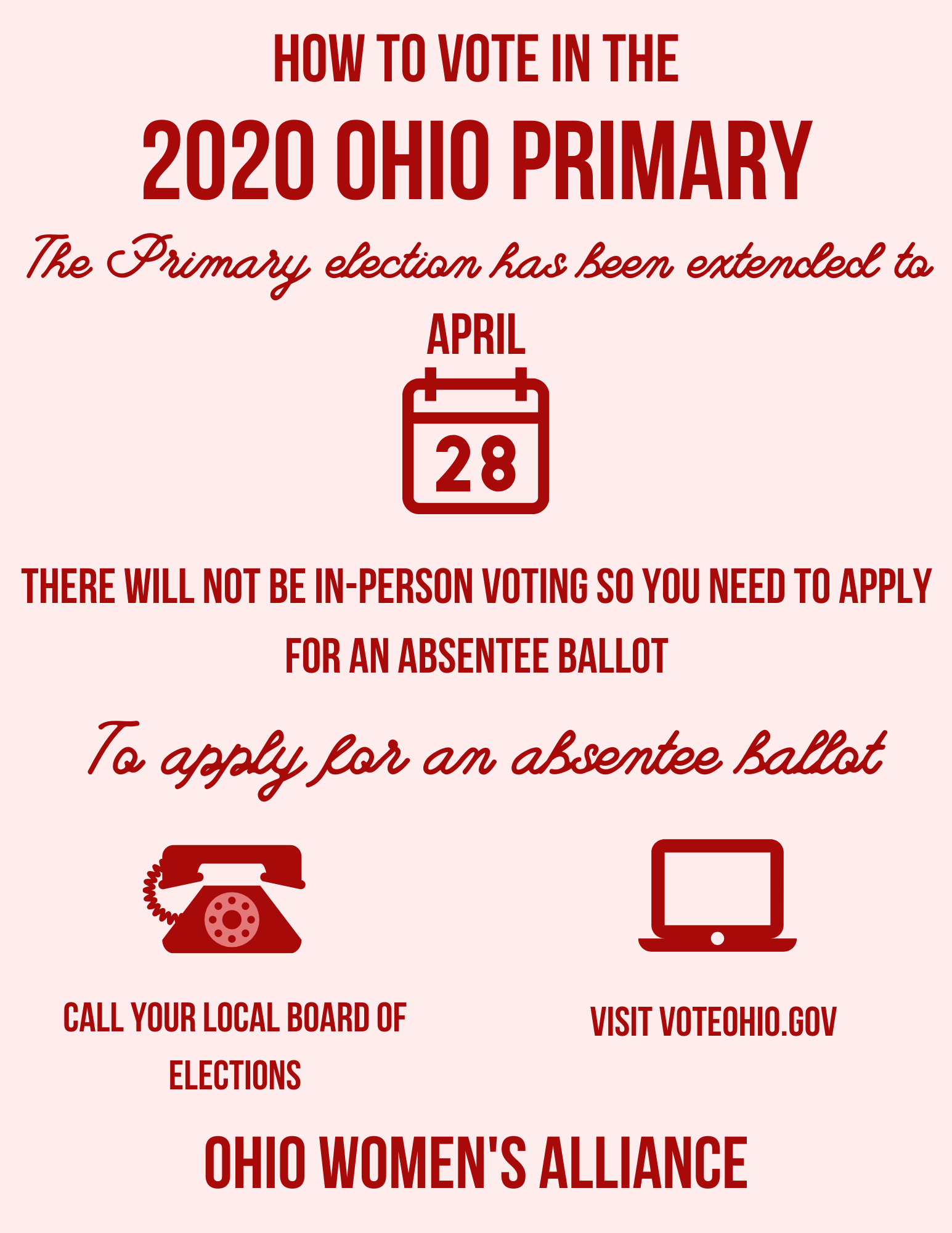 Vote in the Ohio Primary — Ohio Women's Alliance