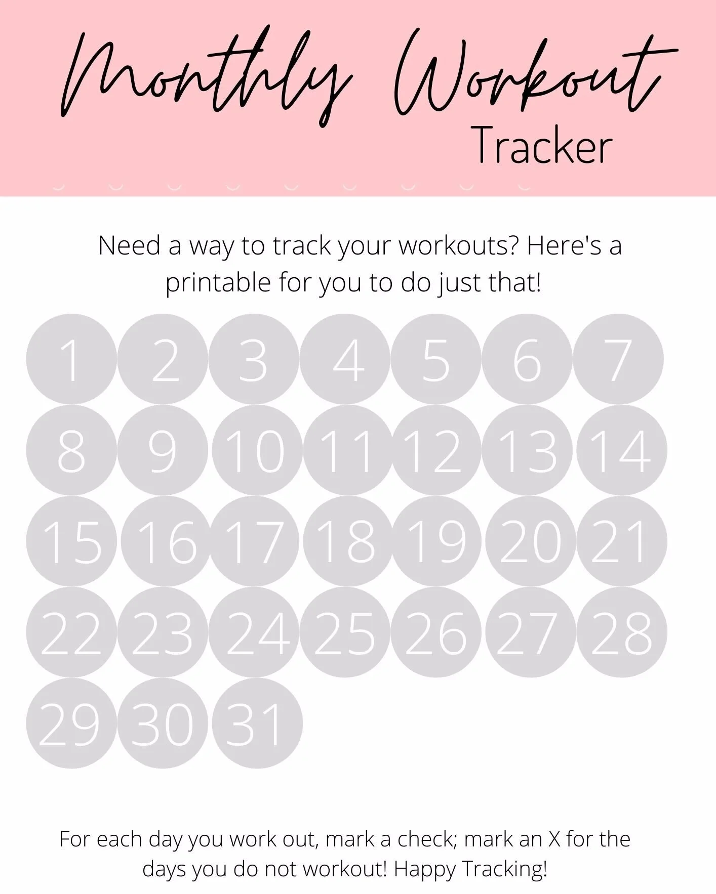 Workout Tracker Printables Eoua Blog