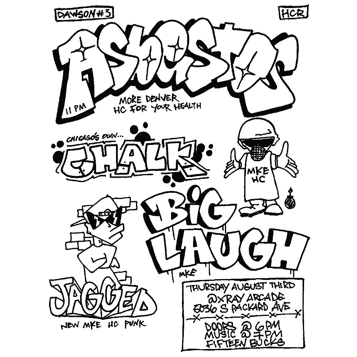 Asbestos / Big Laugh / Chalk / Jagged / Useless Information — X-Ray Arcade