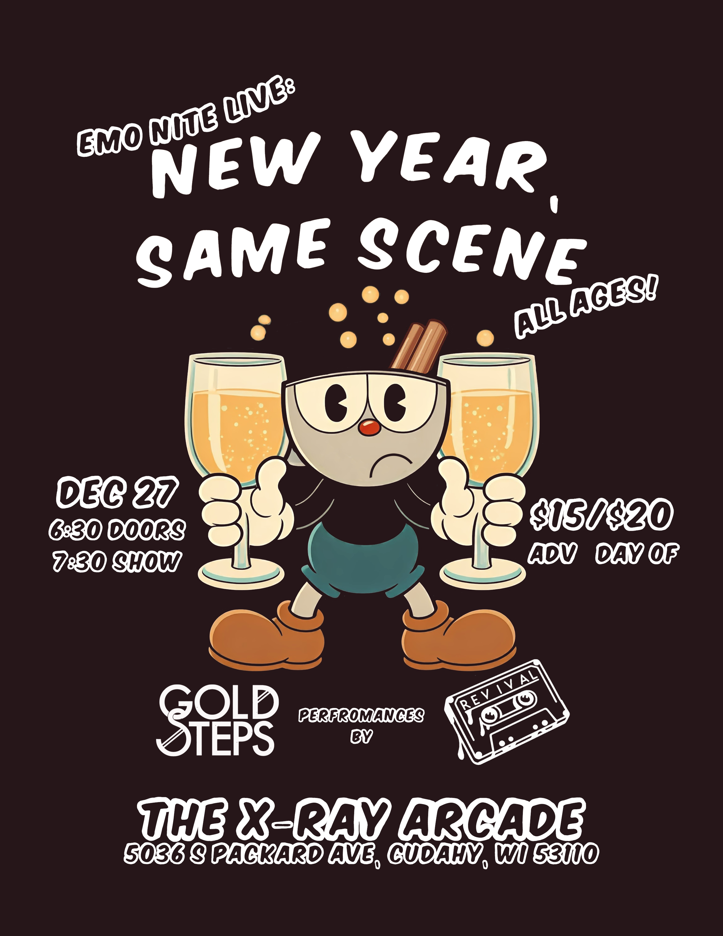 Revival Presents: New Year, Same Scene - Live Emo Night! — X-Ray Arcade