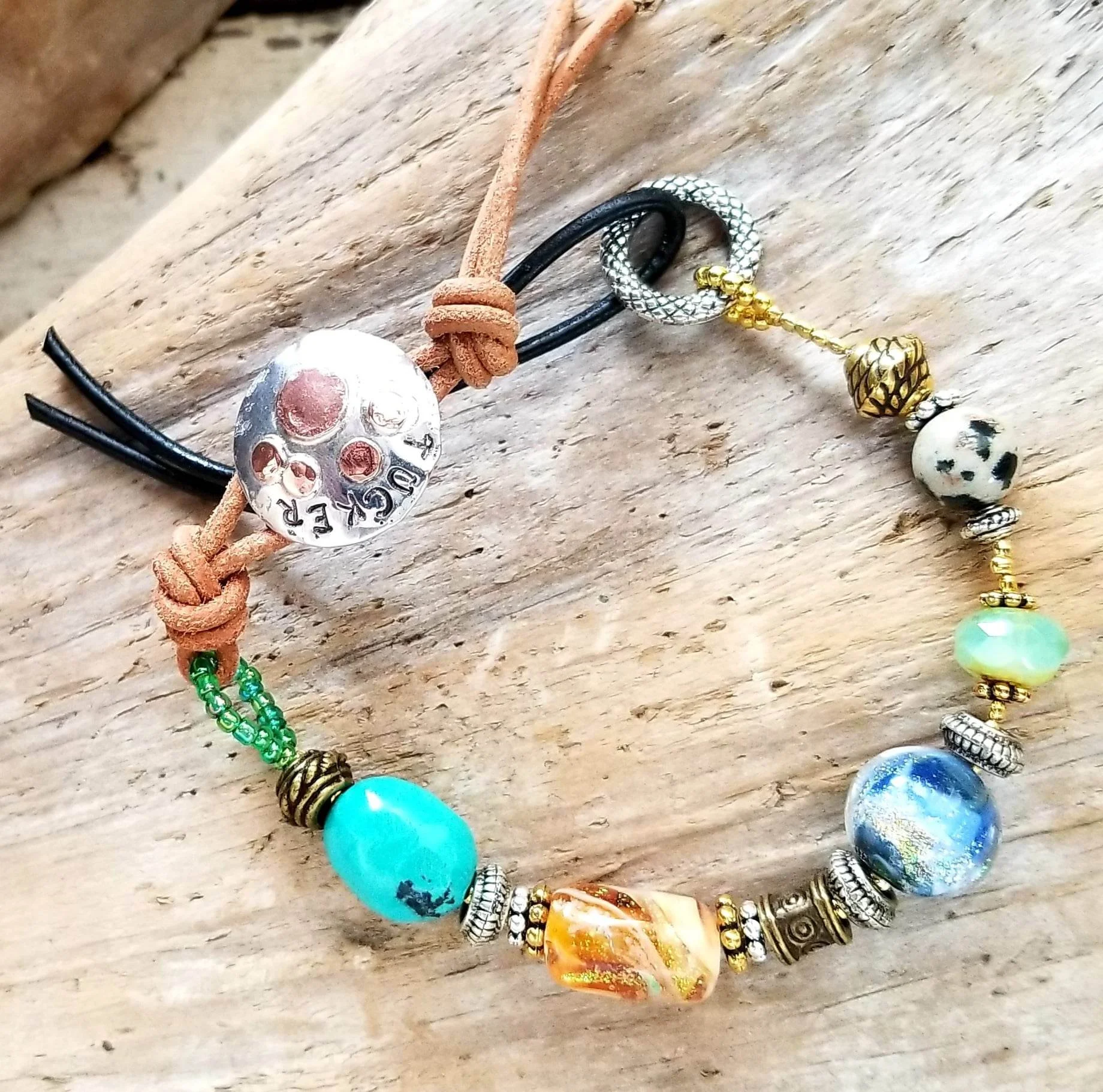 Cremation Art Glass Buddy Beaded Memorial Bracelet — Over the Rainbow ...