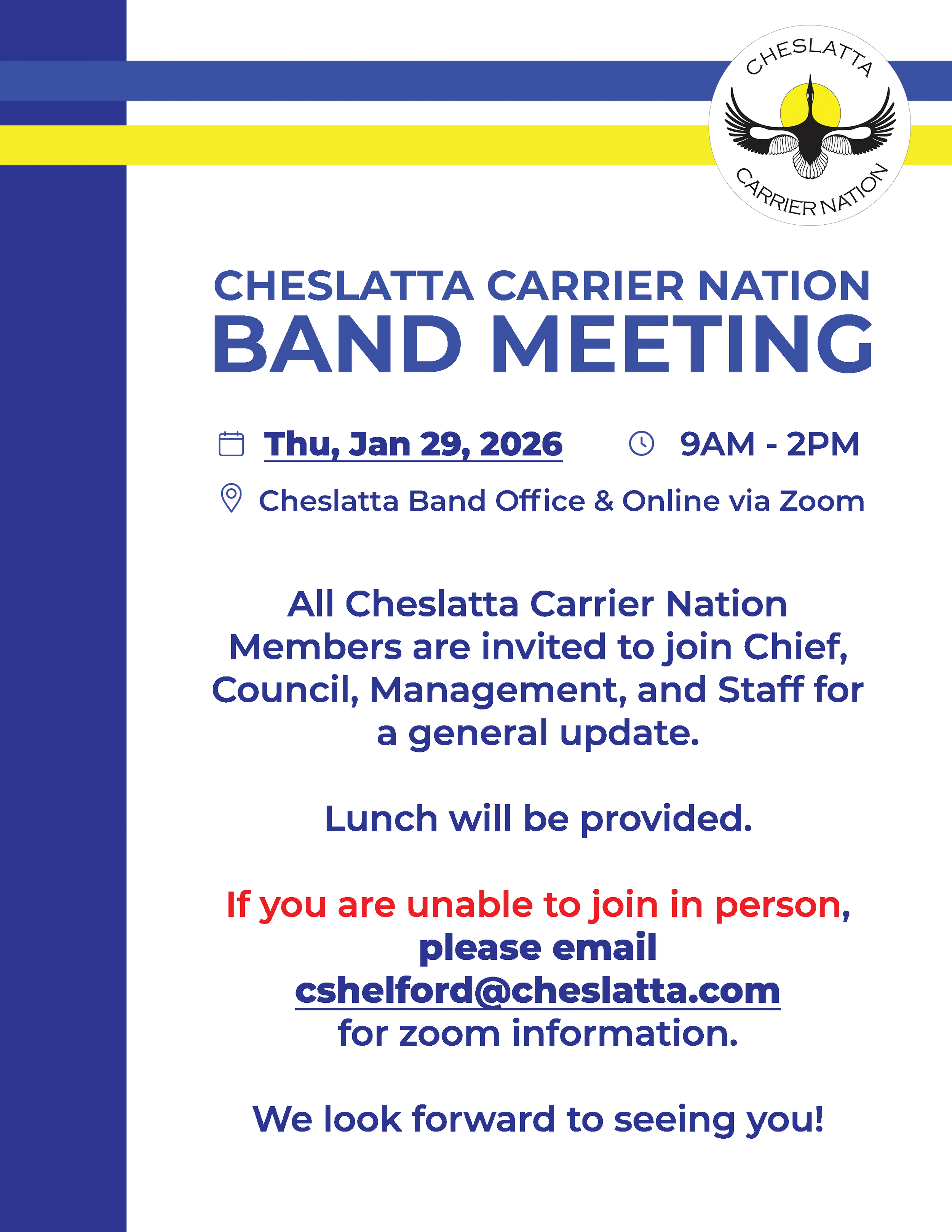 Cheslatta General Band Meeting — Cheslatta Carrier Nation