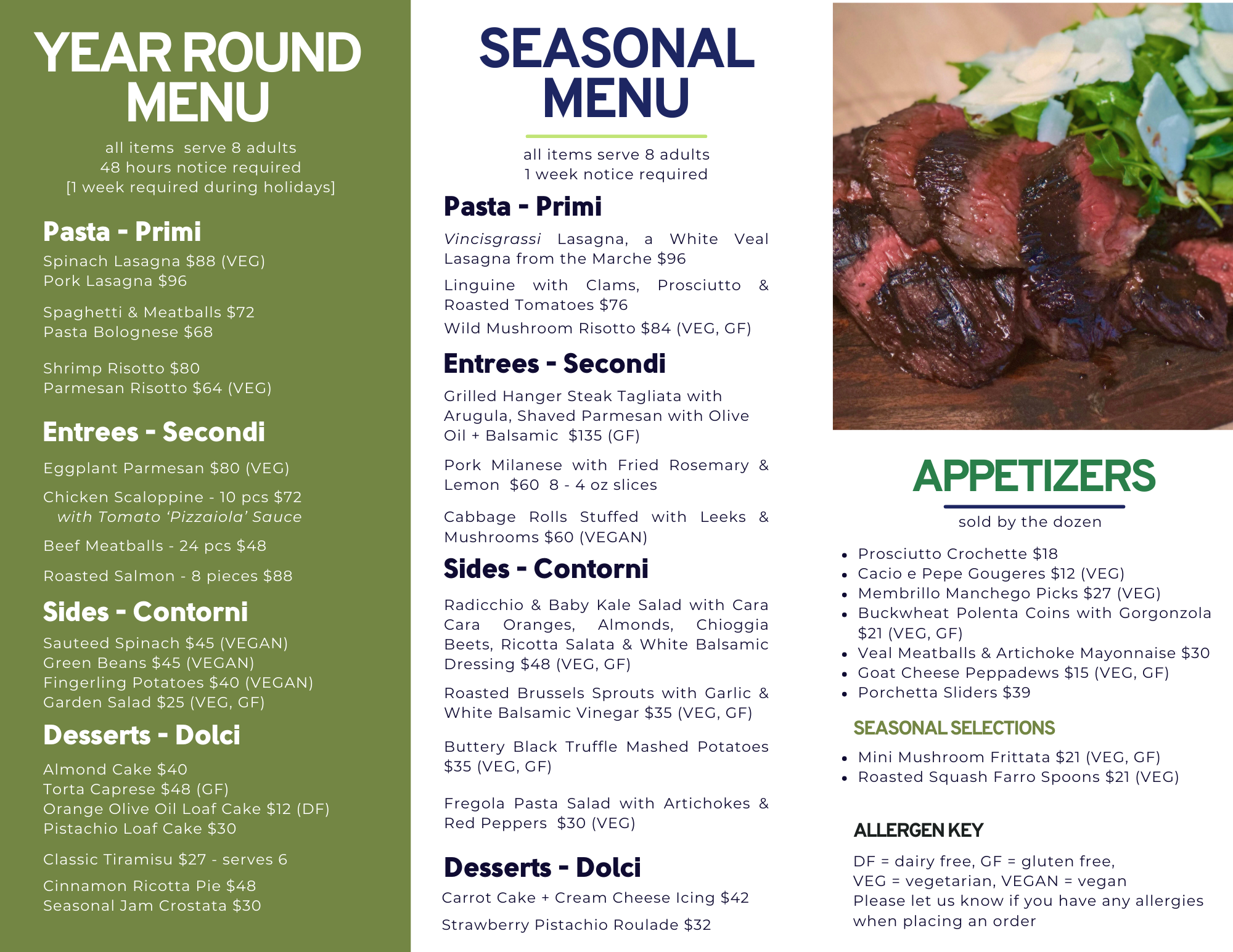 Menu — PIAZZA ITALIAN MARKET