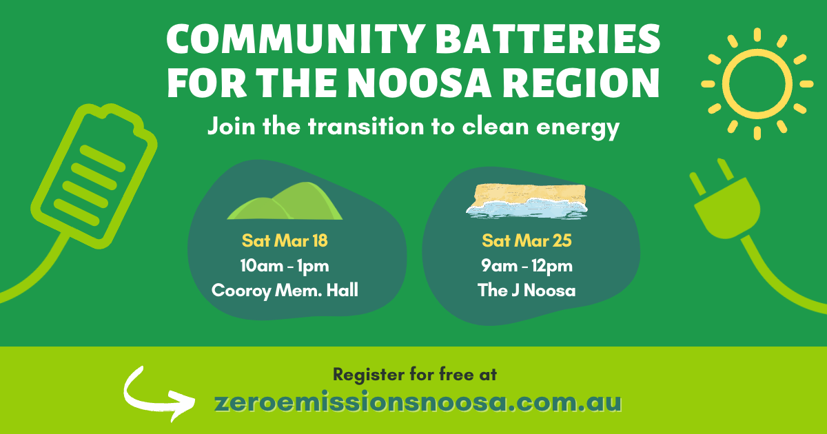 What can Community Batteries do — Zero Emissions Noosa