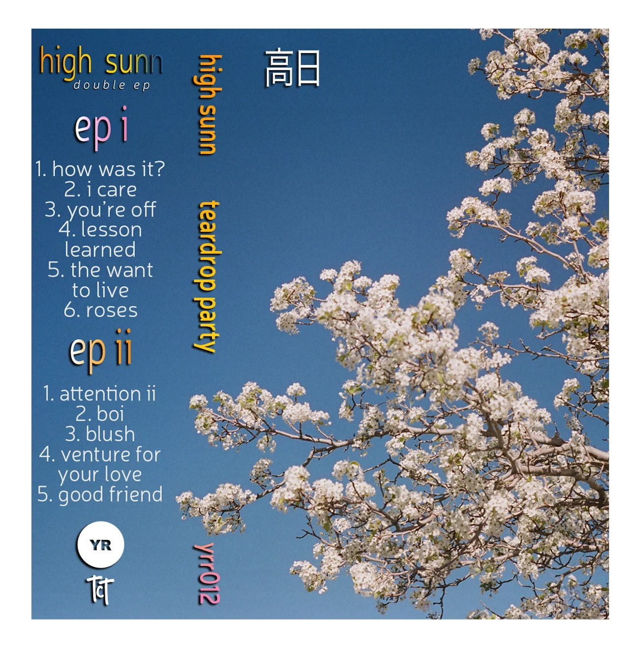 high sunn - teardrop party — Youth Riot Records